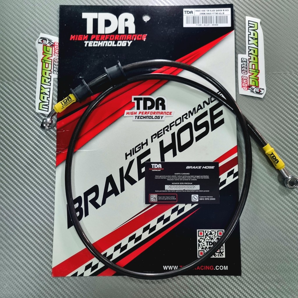 Jual Selang Rem Depan TDR 43 Inch 110 CM Black Carbon Nmax Non Abs Standard | Shopee Indonesia