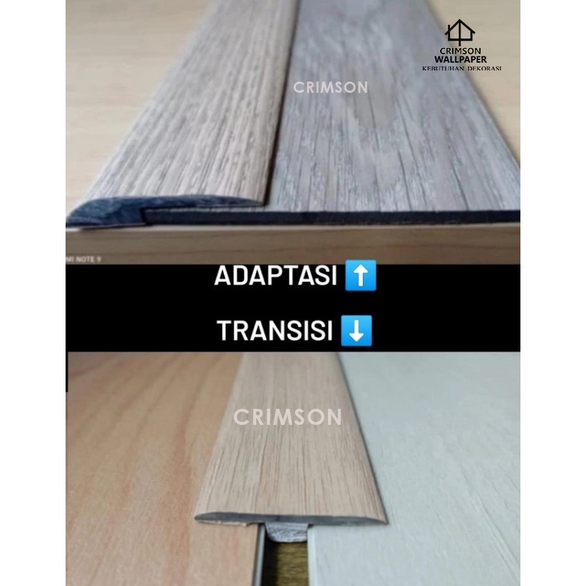 Jual Aksess PVC List Adaptasi PVC Lis tu Edging Vinyl List Tangga ...
