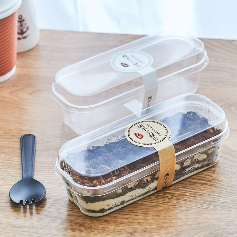 Jual Box Dessert Premium Persegi Panjang / Cup Mika Pudding Tiramisu ...