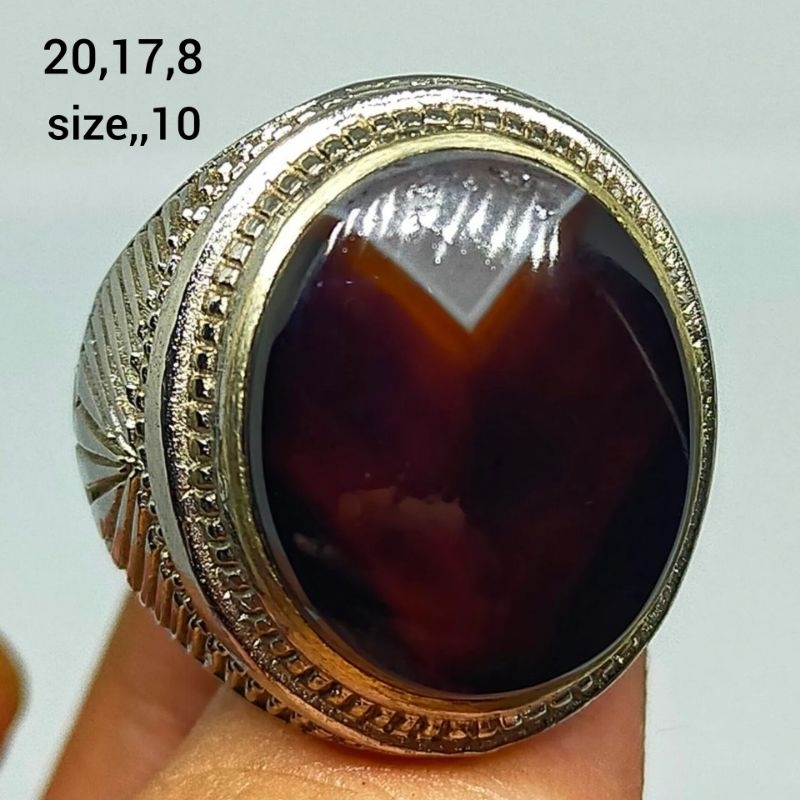 Jual Cincin batu akik asli yaman wulung antik top hq natural (asli alam ...