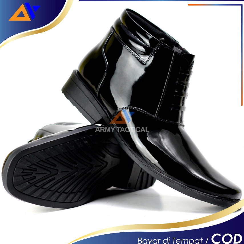 Jual Harga Murah Sepatu PDH 3 Polri Satpam Security Polisi Sepatu Dinas ...