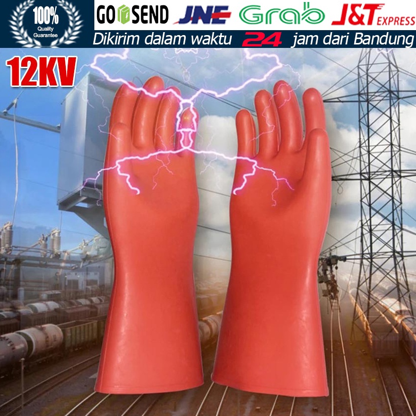 Jual Sarung Tangan Listrik Anti Setrum Class 12KV Sarung Tangan Karet ...