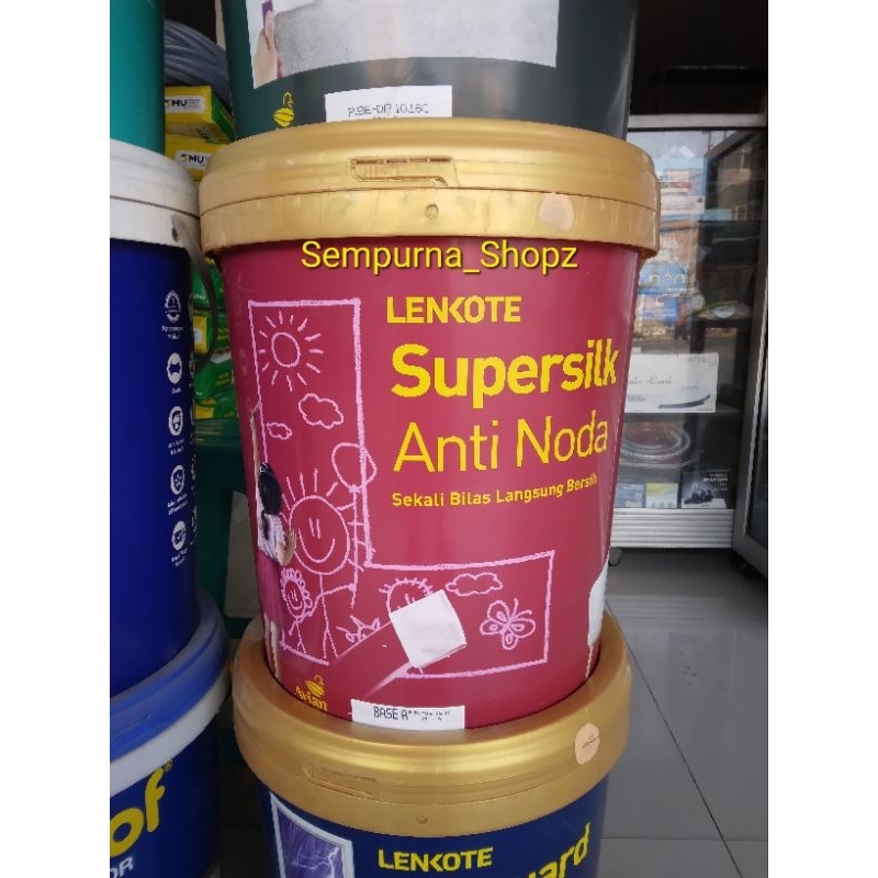 Jual Cat Lenkote Supersilk anti noda 20 Liter Cat tembok interior ...