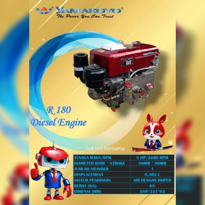 Jual Diesel Yamakoyo R180 (8Pk) | Shopee Indonesia