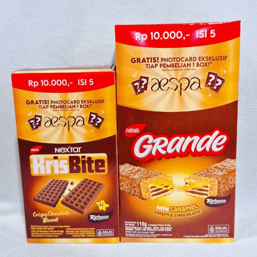 Jual Nabati Nextar KrisBite / Grande X aespa (1 Box isi 5 Pcs) (Free ...