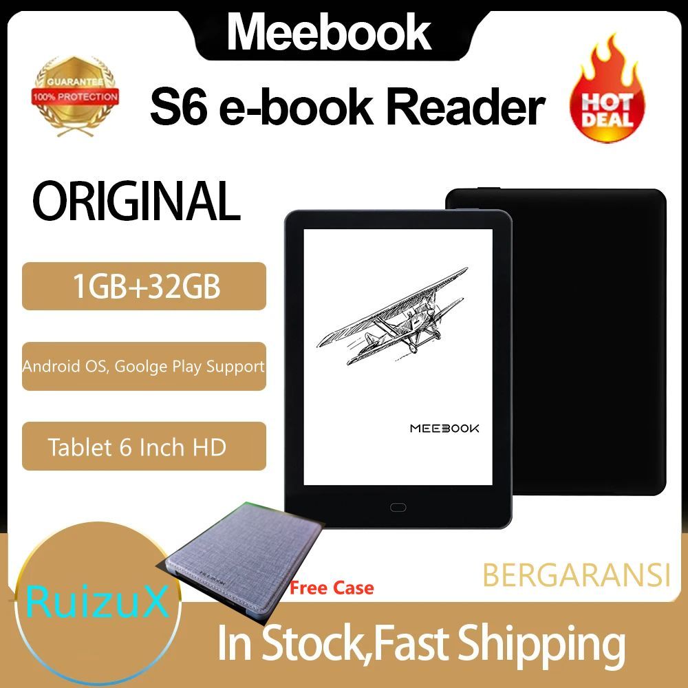 Jual [ready instant] Meebook S6 32GB Ebook Reader E-Ink Android Tablet ...