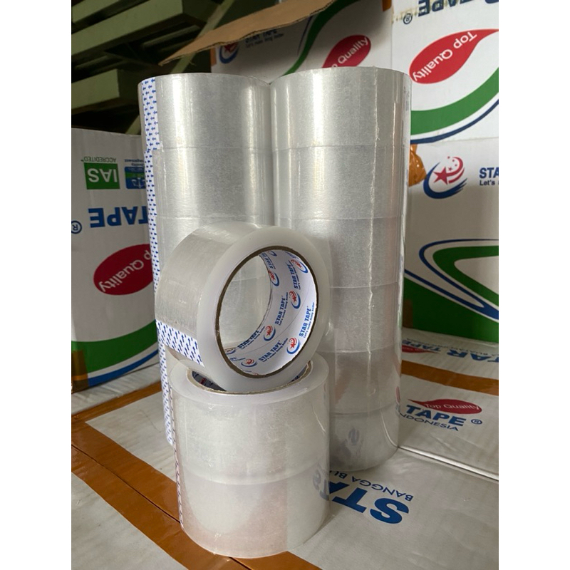 Jual Lakban (per 6 pcs) 100 yard x 48 mm startape | Shopee Indonesia