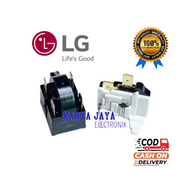 Jual Relay 4 Pin + Ptc Overload Kulkas LG 1 Pintu / 2 Pintu | Shopee ...