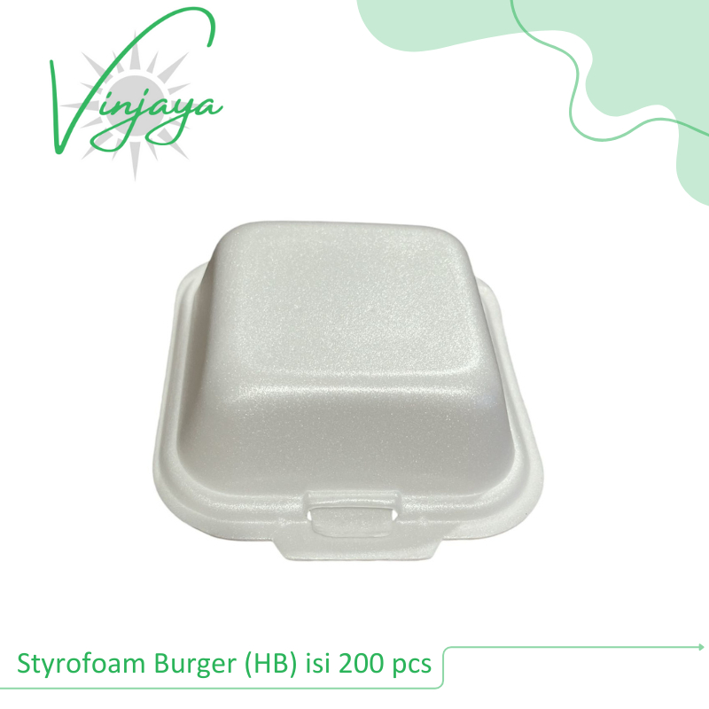Jual Sterofom Burger 200 pcs styrofoam putih polos HB | Shopee Indonesia