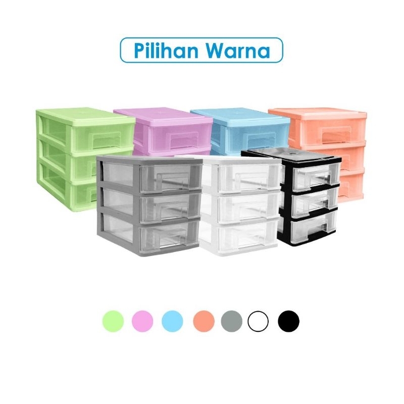 Jual KIMPLAST MINI CONTAINER DAKOTA SUSUN 3/LACI MINI | Shopee Indonesia