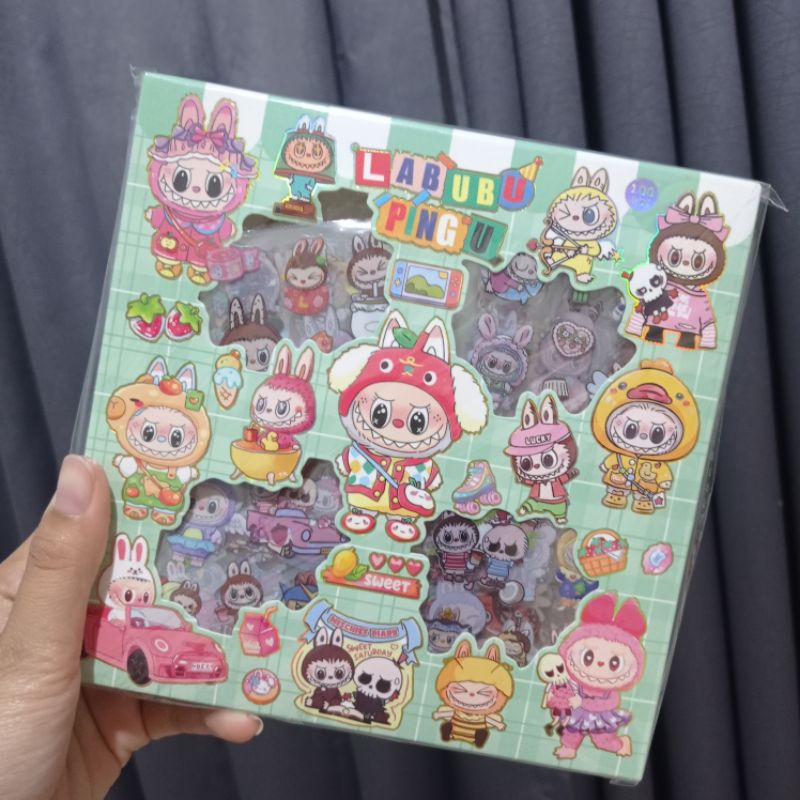 Jual STICKER LABUBU / STIKER BONEKA LABUBU 100 LEMBAR | Shopee Indonesia
