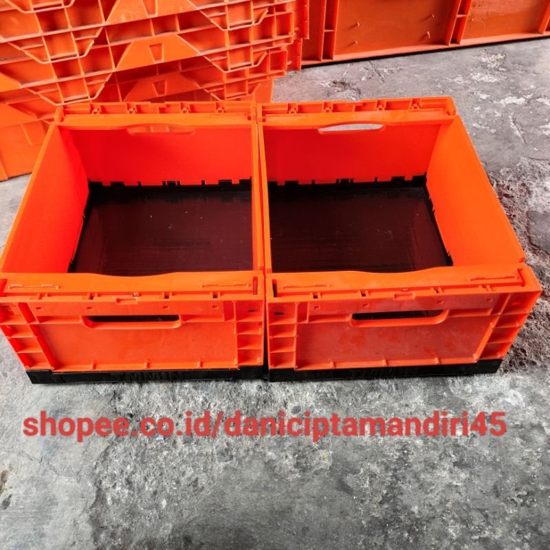 Jual box container lipat praktis, box serbaguna bekas,( 35x28x16 ...