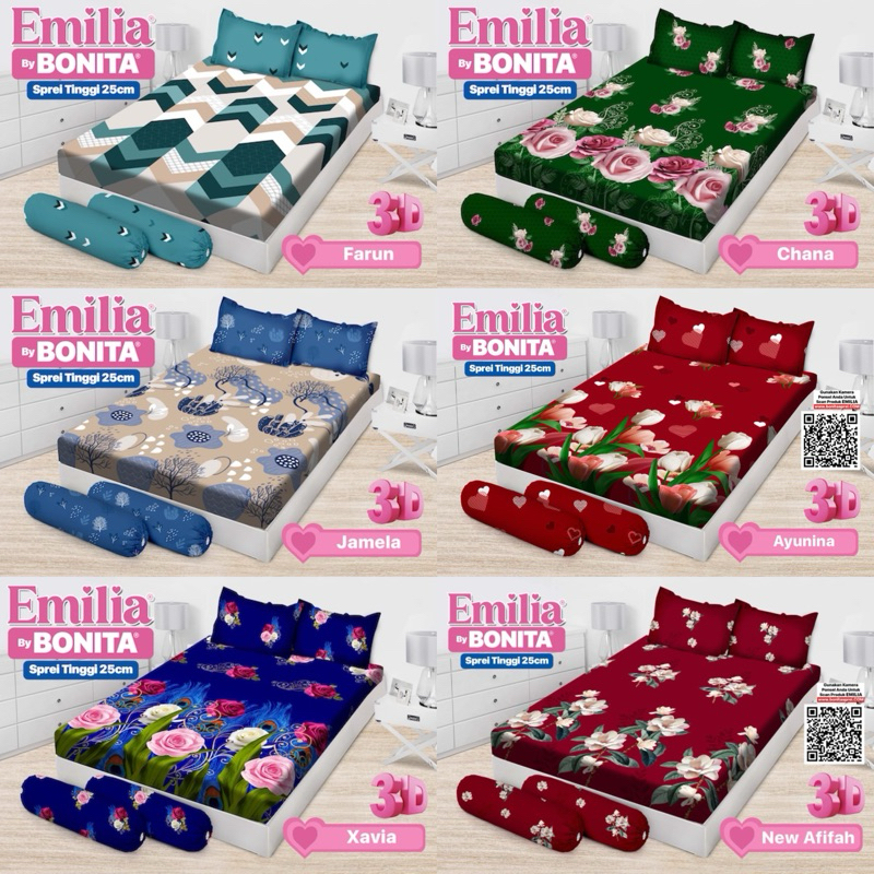 Jual SPREI EMILIA - SPREI EMILIA BY BONITA - SPREI TINGGI 25 - SPREI ...