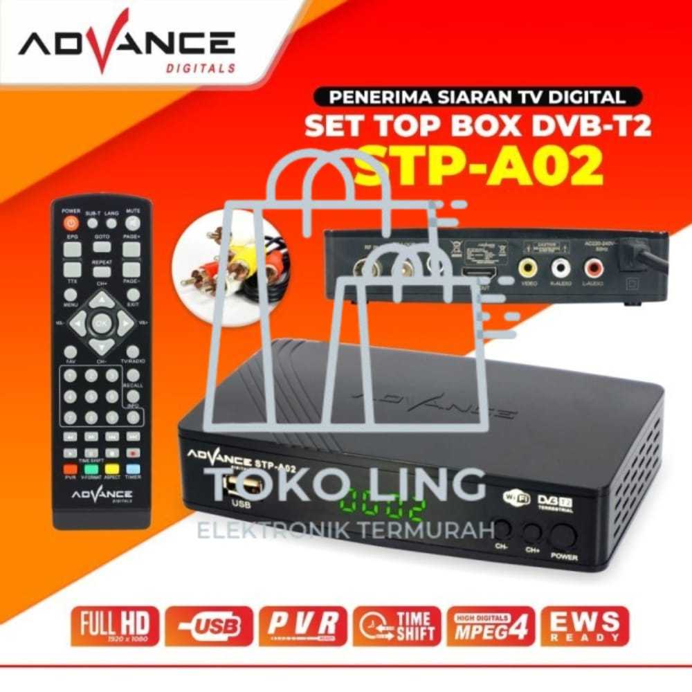 Jual Advance Set Top Box TV Digital Receiver Penerima Siaran Full HD/ STB Wifi Youtube DVB-T2 ...
