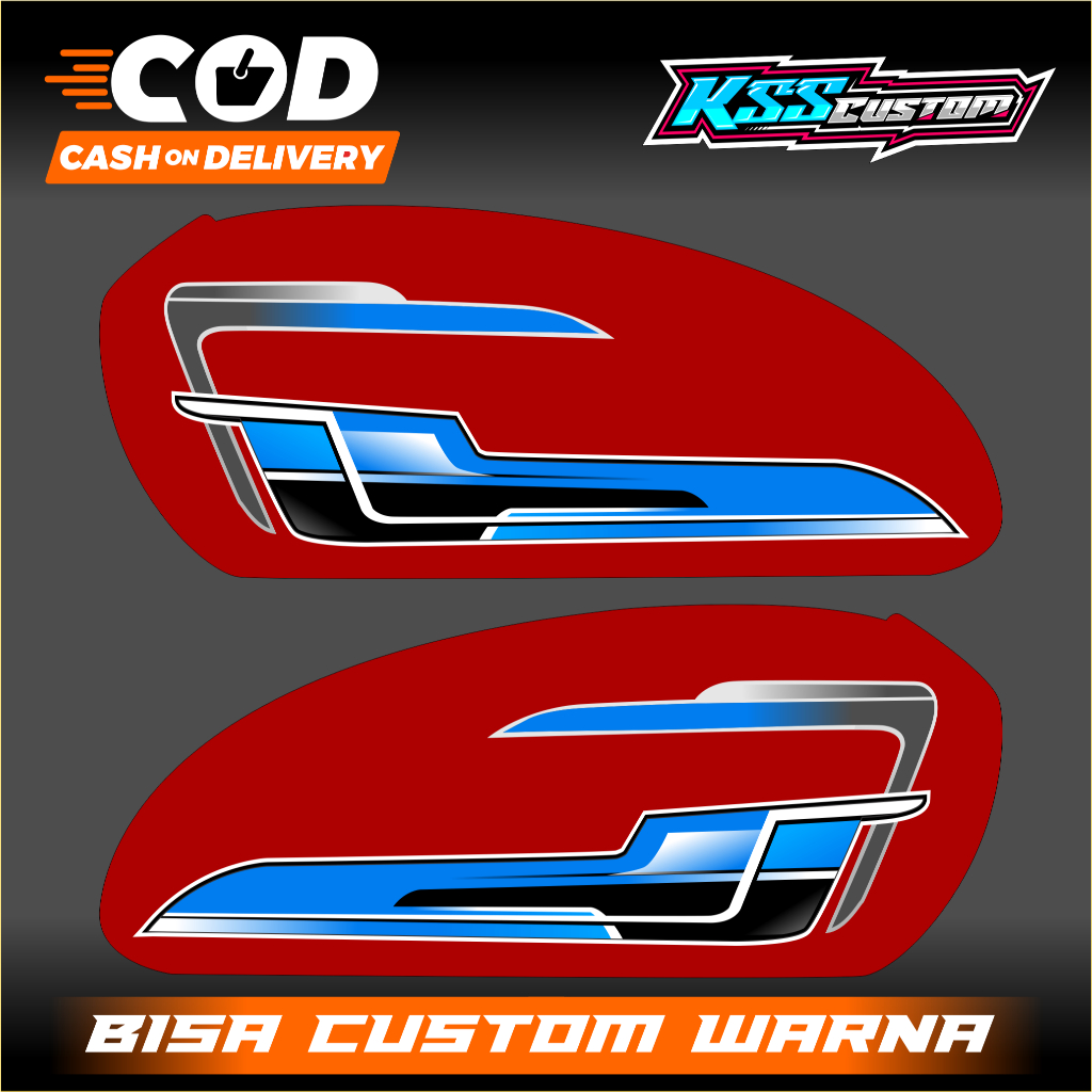 Jual striping tangki cb 100 cb 125 les stiker tangki cb herex tangki cb ...