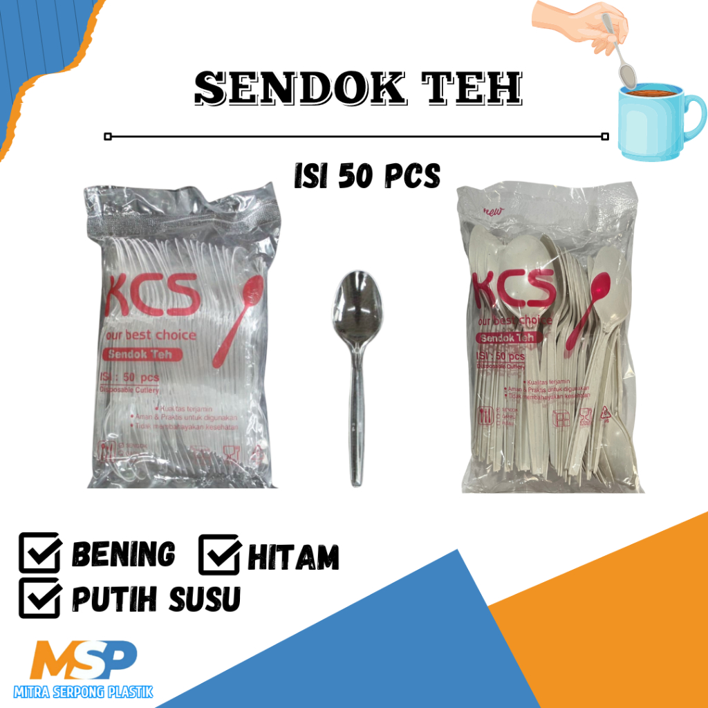 Jual MSP ~ SENDOK TEH PLASTIK (50 PCS) | Shopee Indonesia