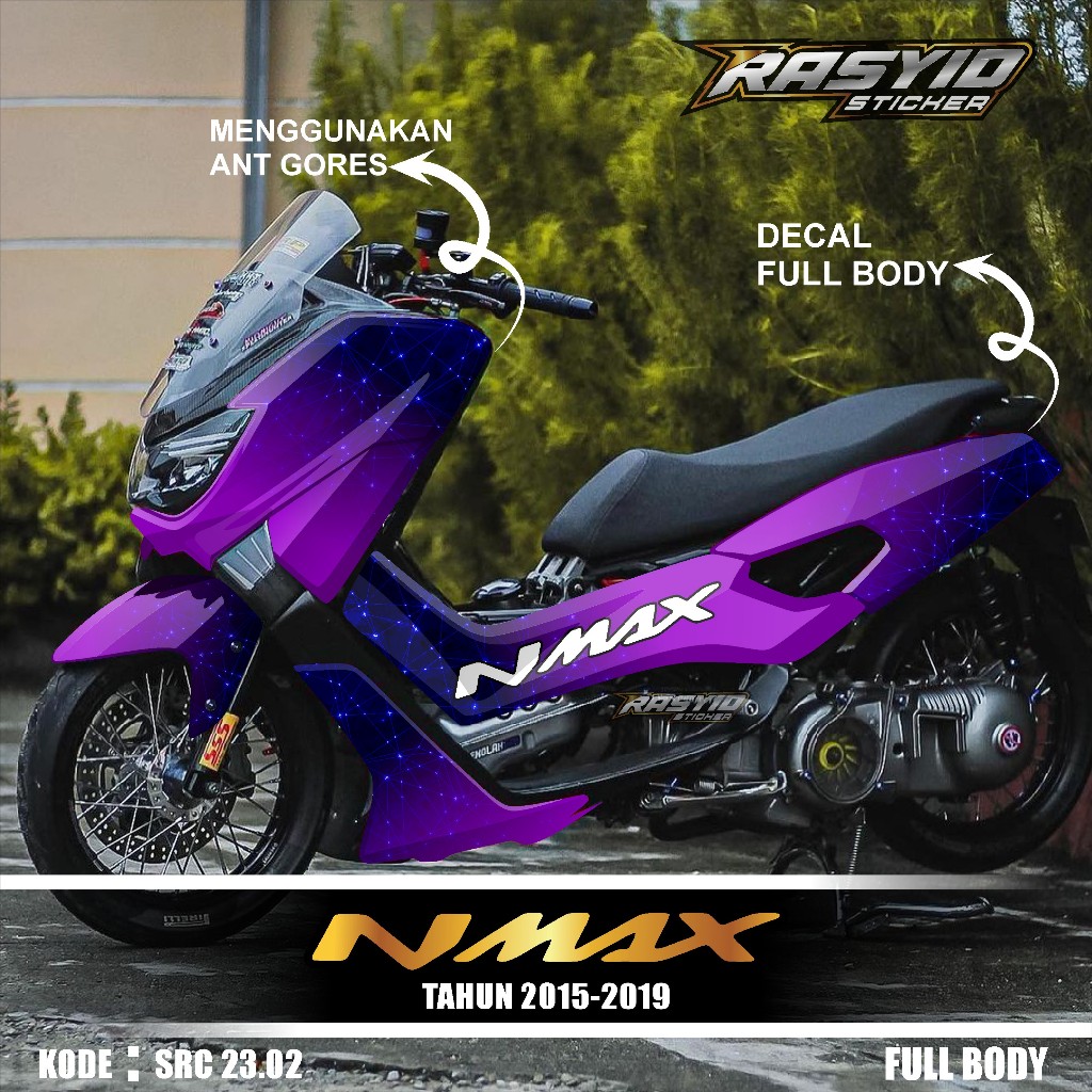 Jual COD Sticker Decal Full Body Yamaha Nmax Lama Old 2015 2016 2017 ...