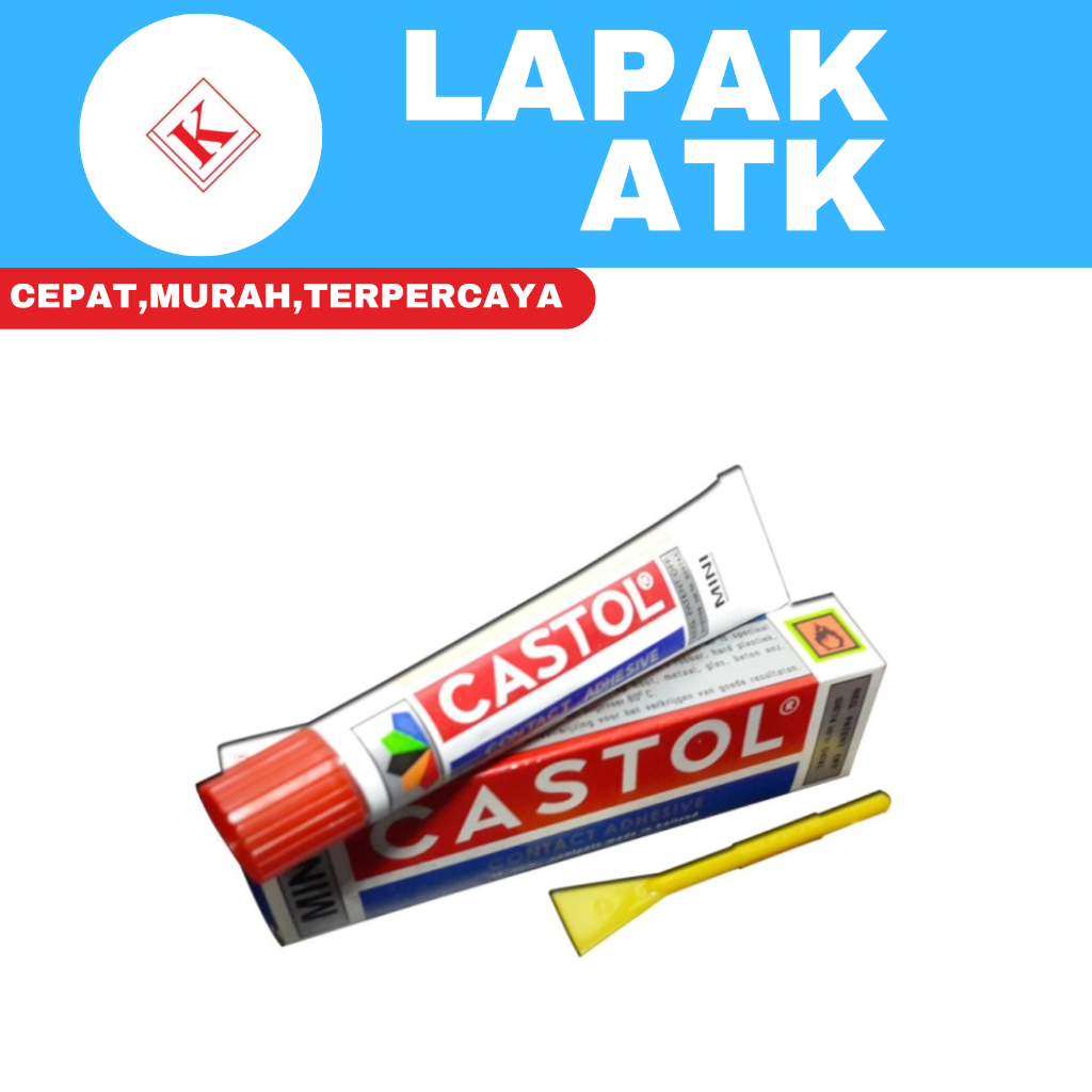 Jual Lem Castol 21CC (Lem Serbaguna) / Contact Adhesive Castol 21ml ...