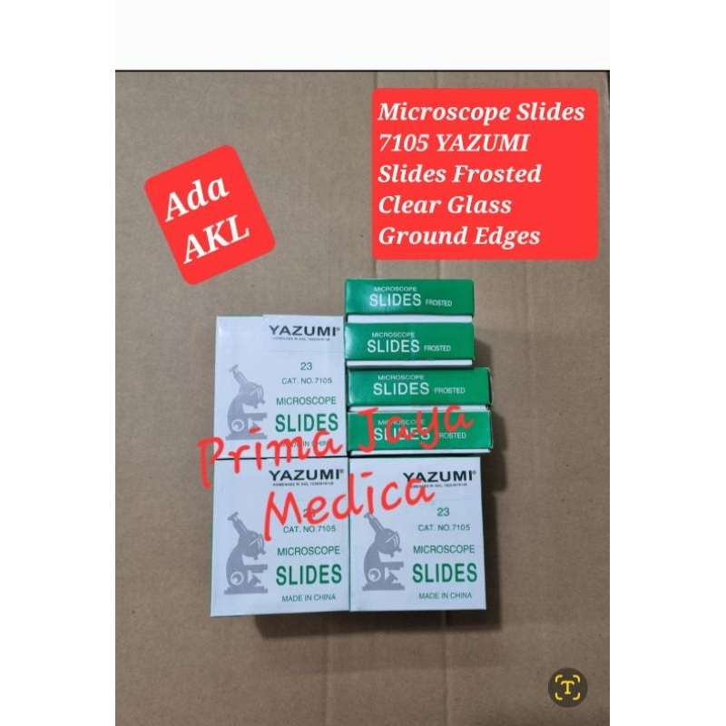 Jual Microscope Slides 7105 Yazumi Glass Slides Object Glass Mikroskop ...