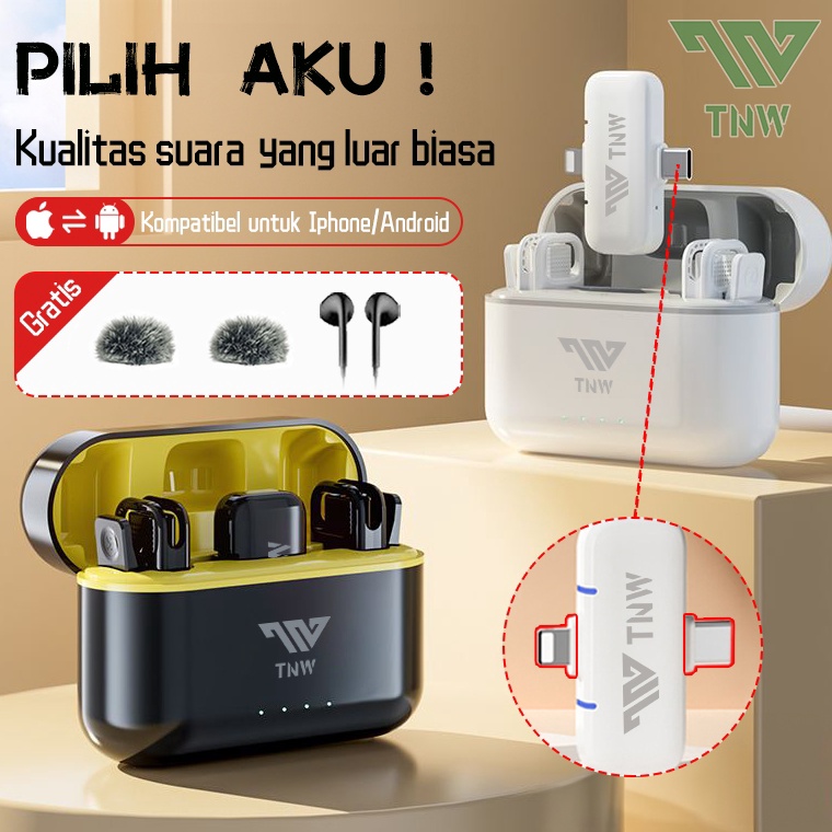 Jual Harga Bersahabat TNW A11 Wireless Microphone 2In1 Clip On Mic ...