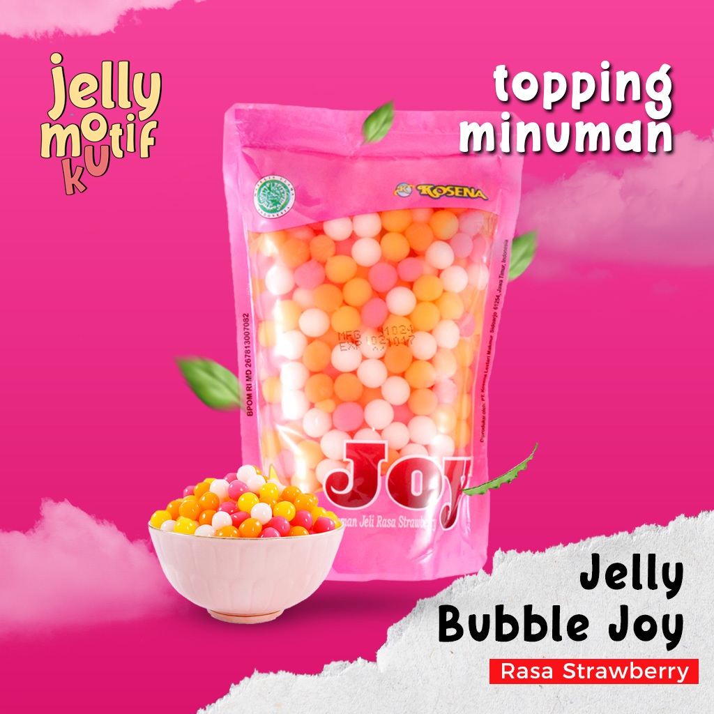 Jual Topping Minuman Jelly Motif Mutiara Bubble Kosena Joy 500g ...