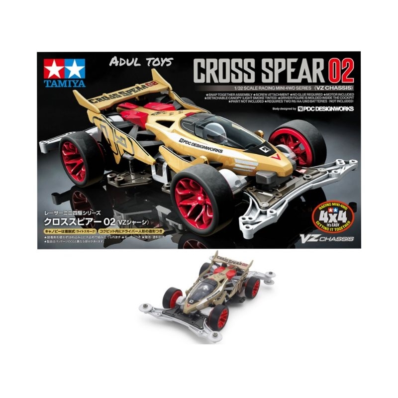 Jual TAMIYA 18104 CROSS SPEAR 02 ( VZ CHASSIS) | Shopee Indonesia