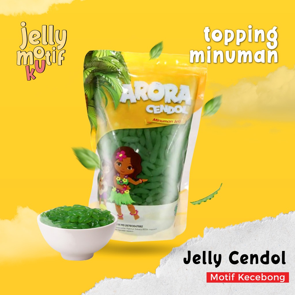 Jual Topping Minuman Jelly Cendol Kecebong Arora 500g | Shopee Indonesia