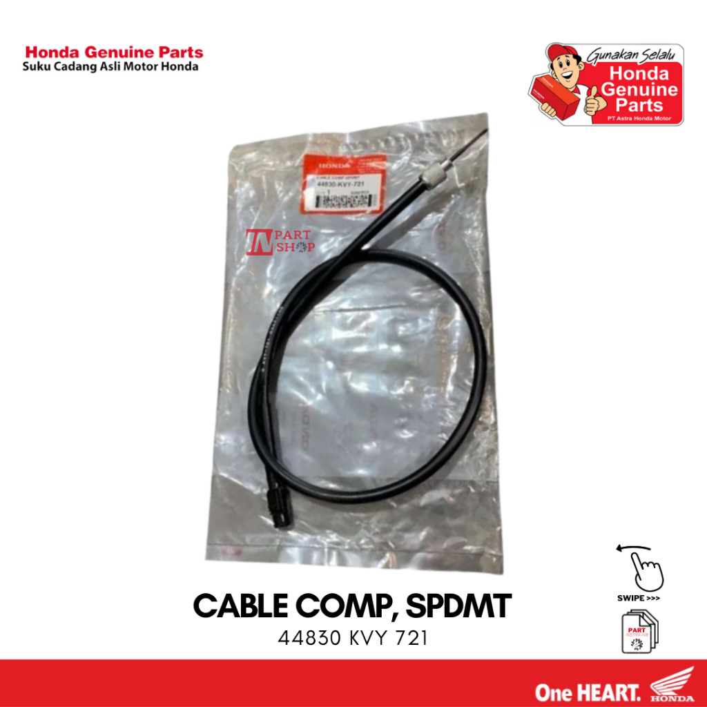 Jual Kabel Speedometer (Cable Comp, Speedometer) – BeAT Karbu, BeAT FI ...