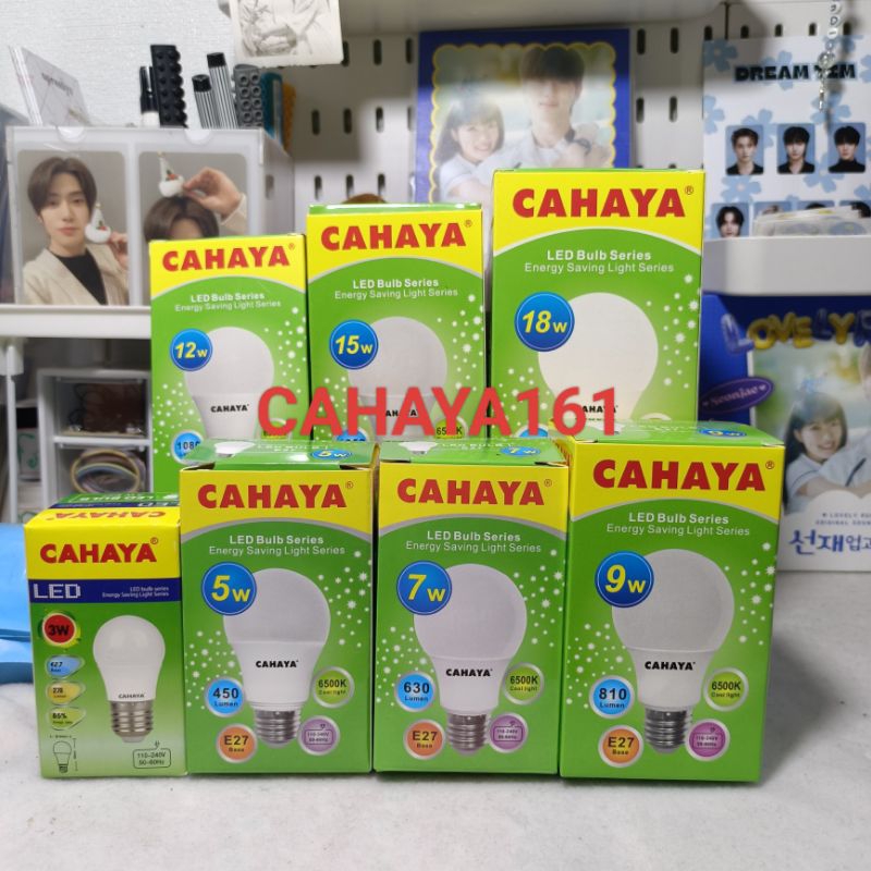 Jual Lampu Led Bulb CAHAYA 3w,5w,7w,9w,12w,15w,18w | Shopee Indonesia