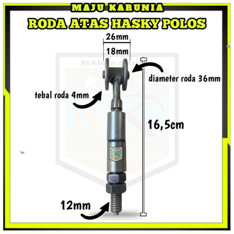 Jual Roda Atas Haski Hasky Pintu Garasi Henderson , Roda Atas Kecil ...