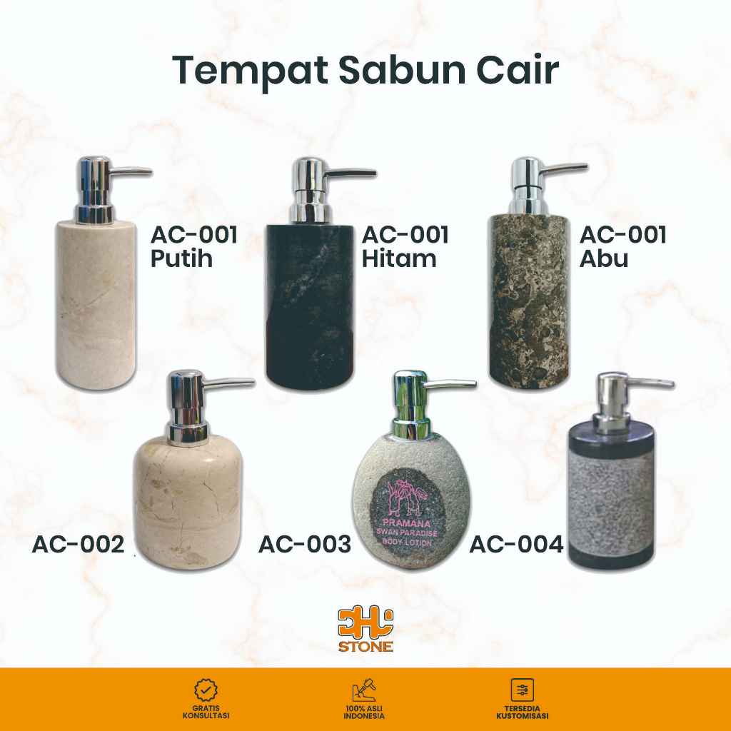 Jual Tempat sabun batu marmer asli | Dispenser soap marble | Botol ...