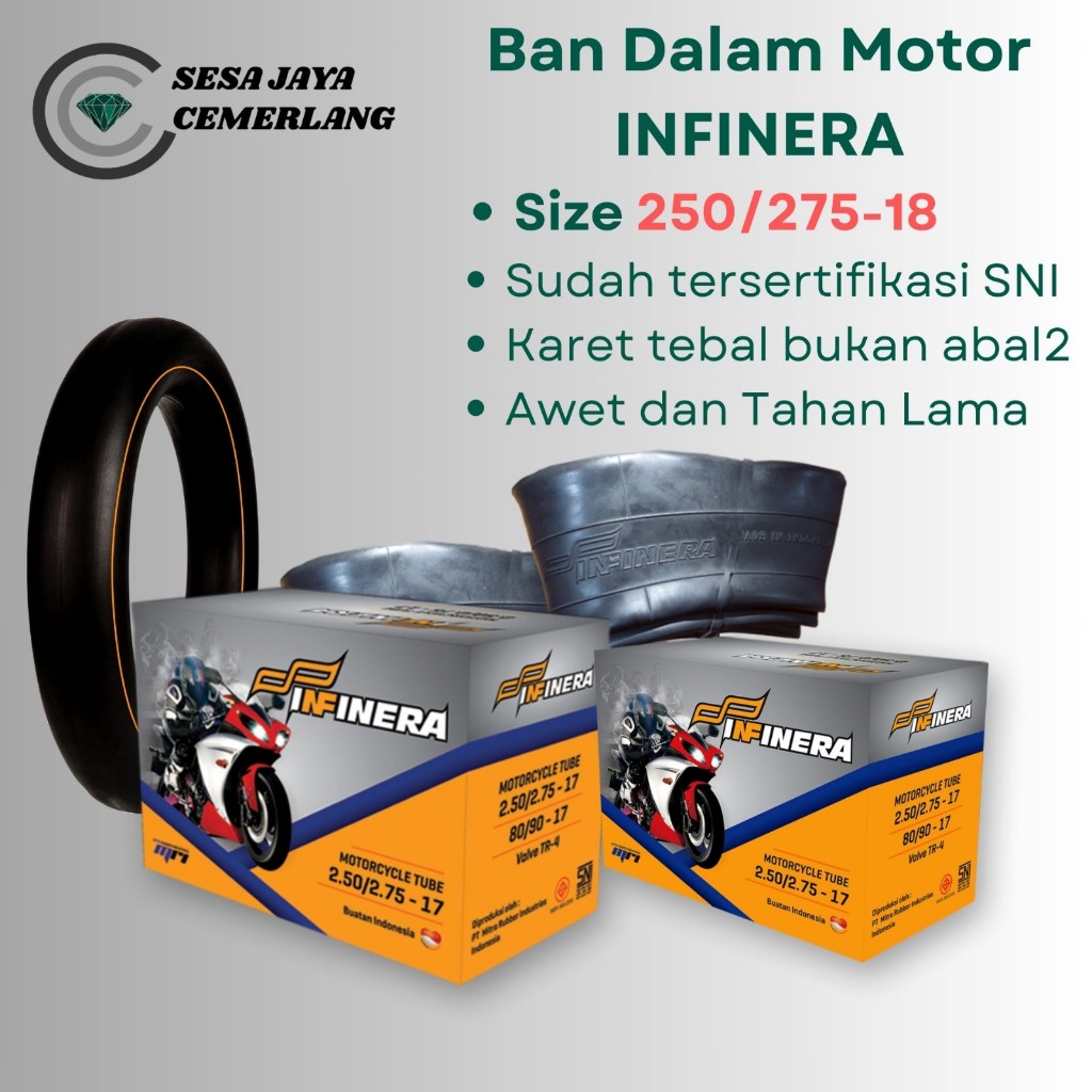 Jual 250/275-18 (70/90-18) Ban dalam motor Infinera ukuran 250/275-18 ...