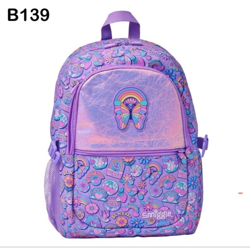 Jual Ransel Smiggle Butterfly Peace Anak SD perempuan | Shopee Indonesia