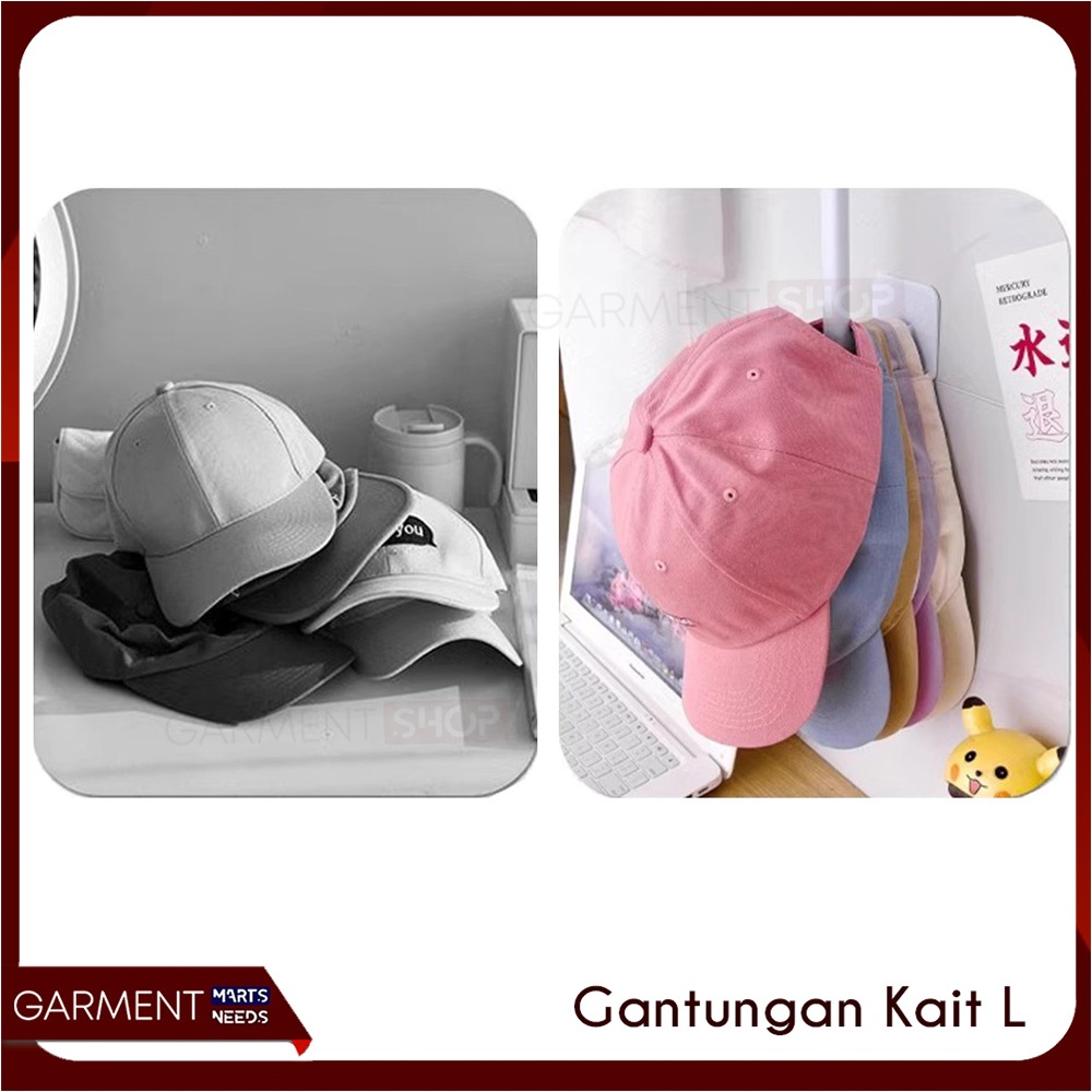 Jual Gantungan Topi Tempel Hanger Organizer Penyimpanan Topi Kunci ...