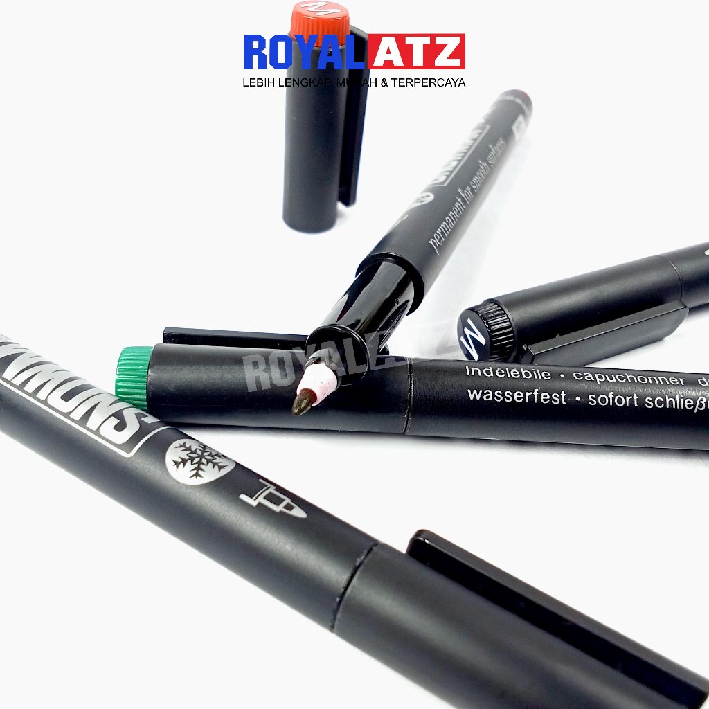 Jual Spidol Permanent Snowman OHP / Drawing Pen Marker OPF / OPM (Fine/Medium) | Shopee Indonesia