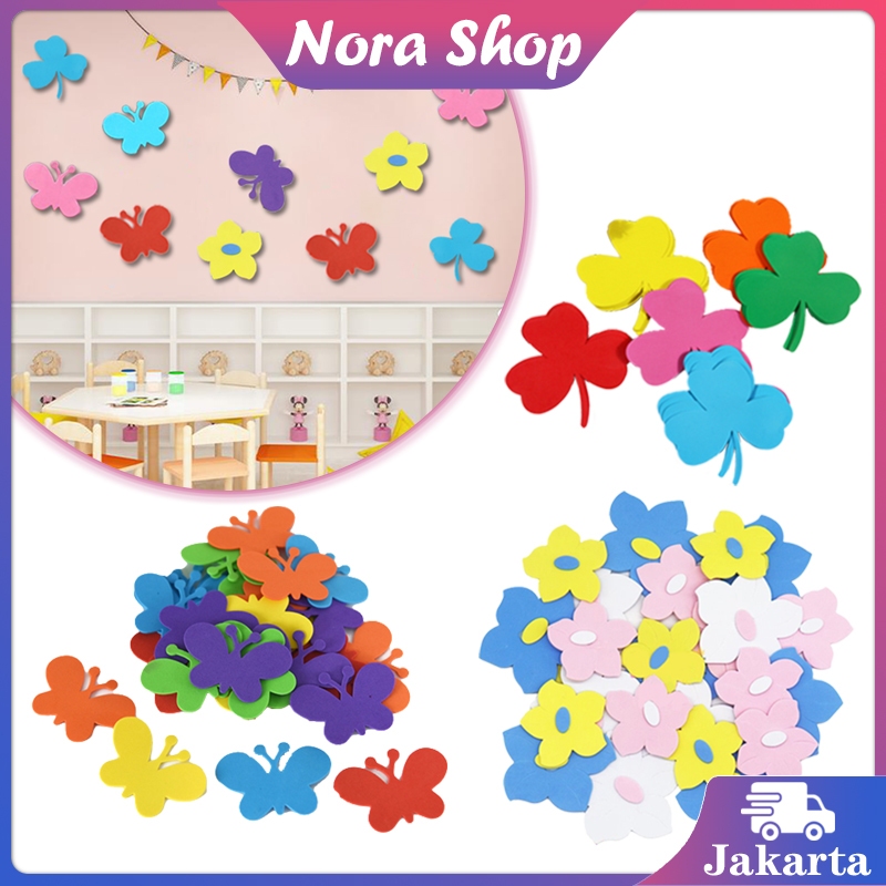 Jual Kerajinan Busa 3D Hiasan Dinding Kelas Bunga Warna-Warni Untuk ...