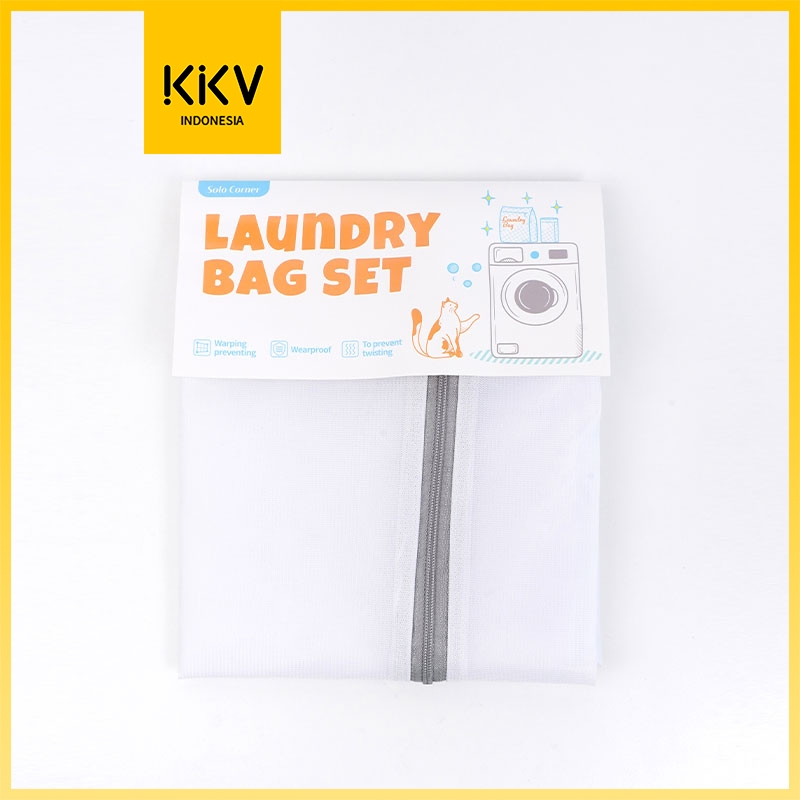 Jual KKV - Solo Corner Foldable Laundry Bag Set Kantong Laundry Dapat ...