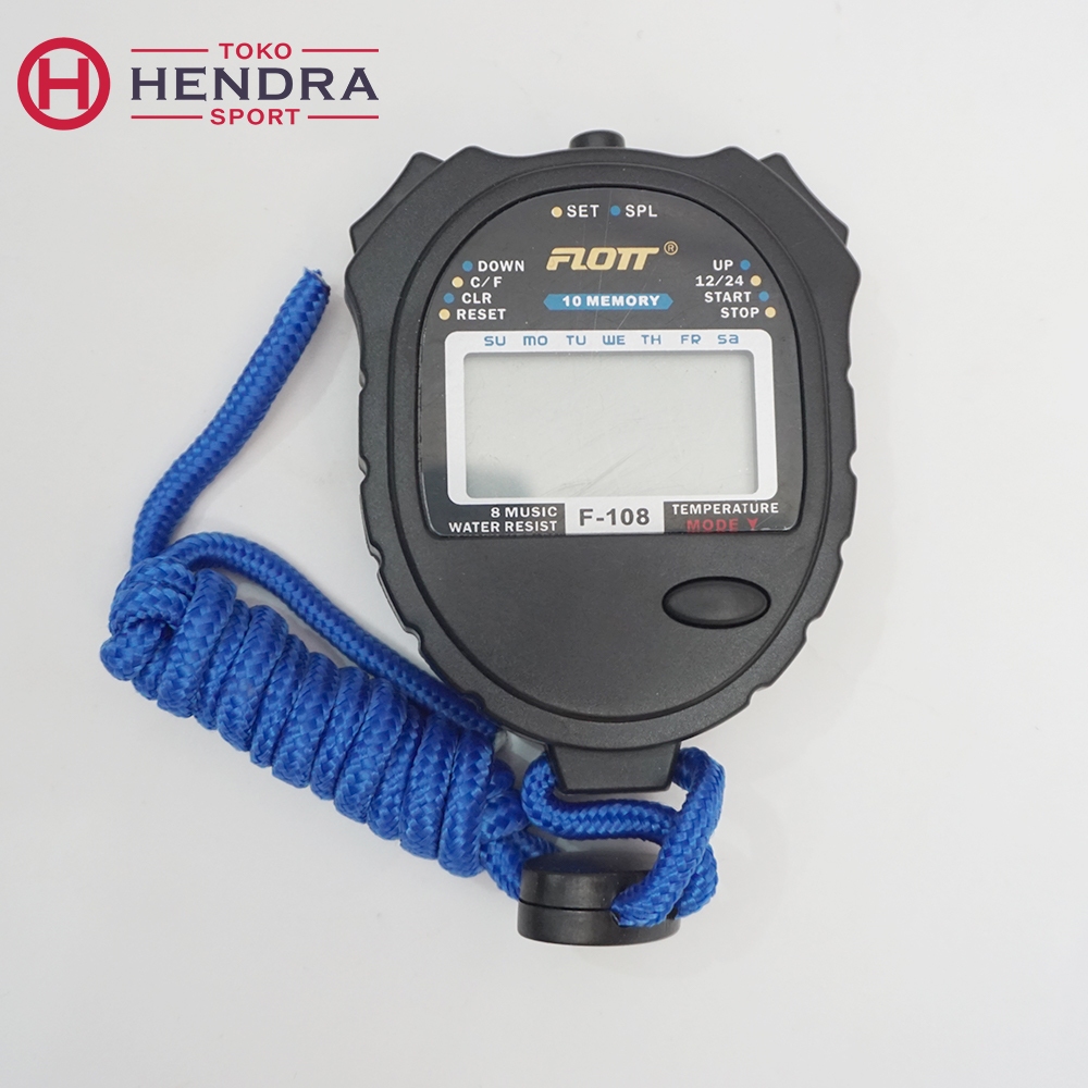 Jual Stopwatch Professional Pengukur Waktu Olahraga 10 Memory - Flott ...