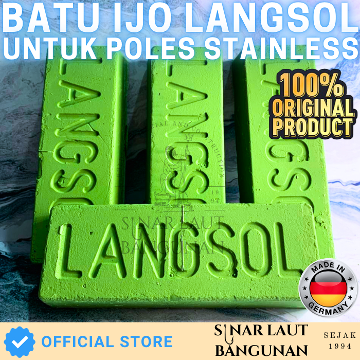 Jual LANGSOL Batu Hijau Poles Stainless Original | Shopee Indonesia