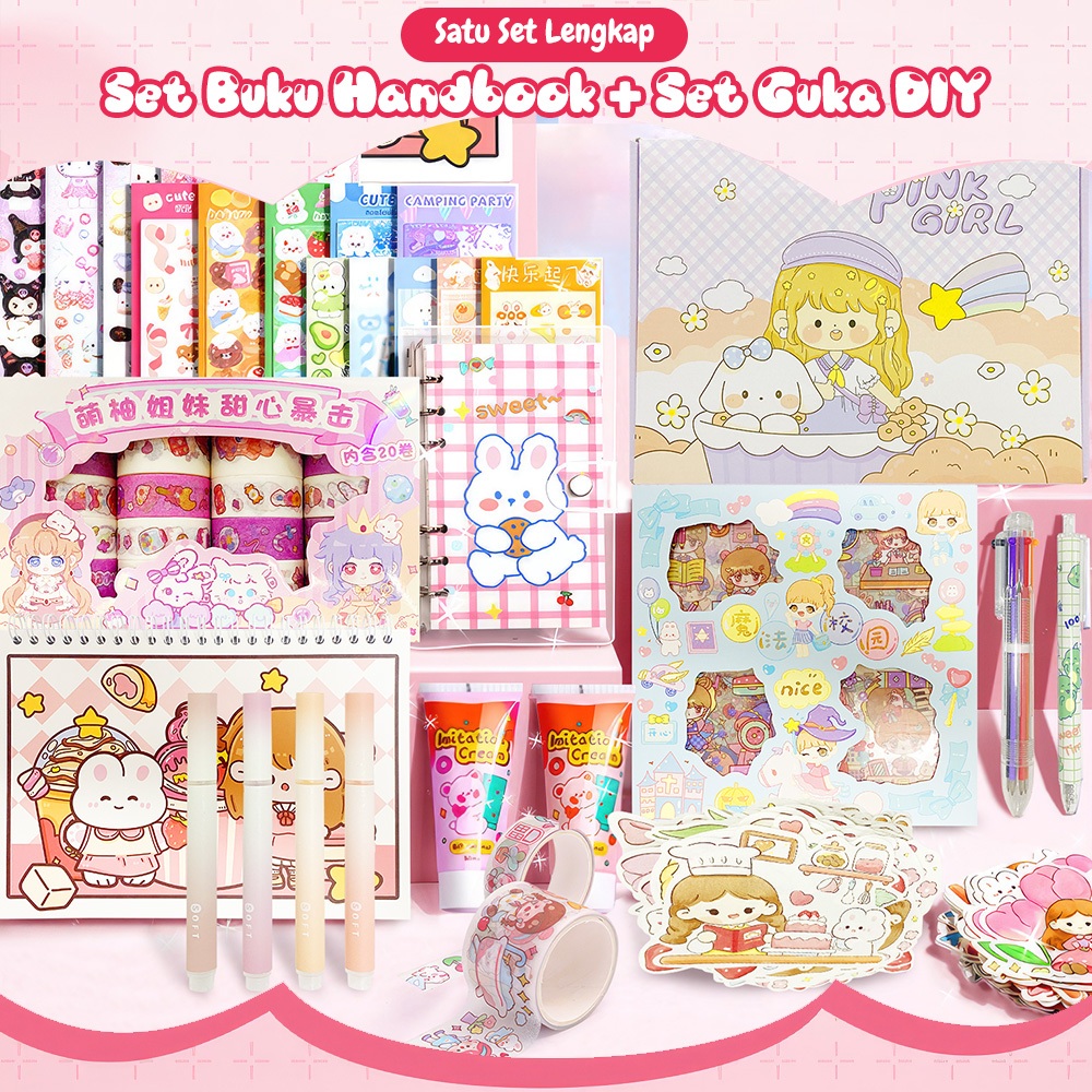 Jual Wetech DIY Stiker Buku Handbook & DIY Gooka Set Dekorasi Handbook ...