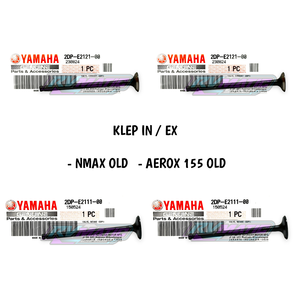 Jual PAYUNG KLEP VALVE IN+EX KLEP SET NMAX LAMA AEROX LAMA ORIGINAL ...