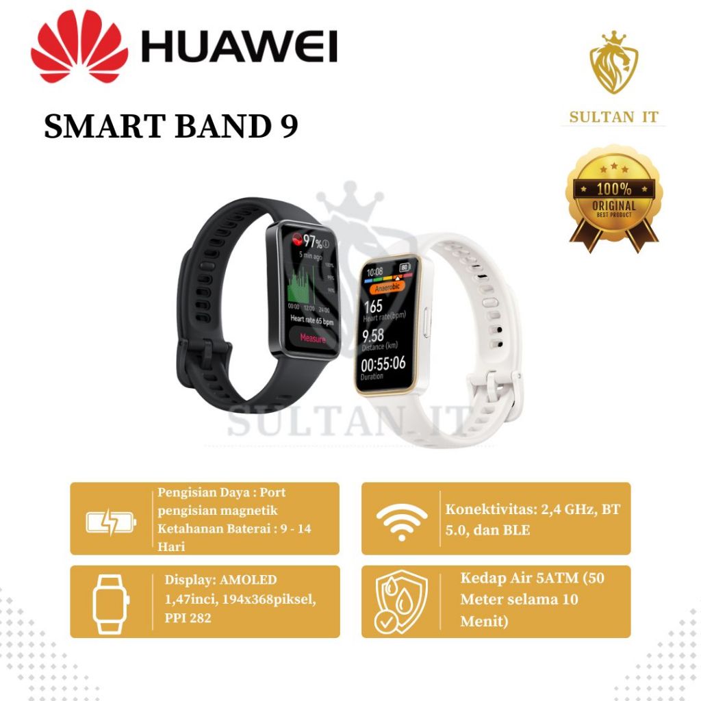 Jual Huawei Band 9 Smart Band Advanced Sleep Health Management AMOLED ...