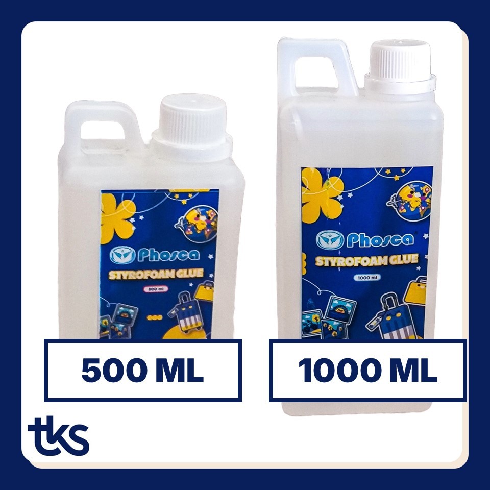 Jual Lem Styrofoam Gabus PHOSCA - 500ml / 1L 1 Liter | Shopee Indonesia