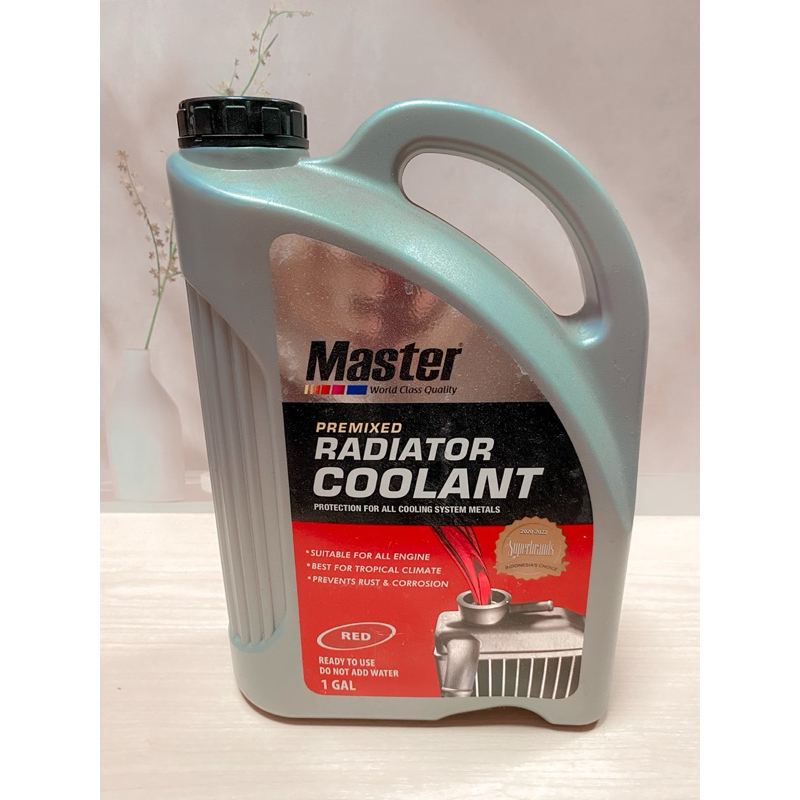 Jual Master Radiator Coolant Premixed 4Liter/Air Radiator Master 4Liter ...