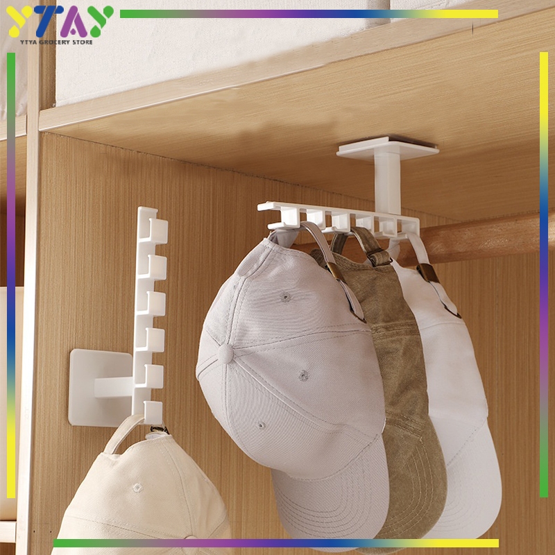 Jual Topi Multifungsi Rak Penyimpanan Topi Rak Topi Tempel Dinding Hang ...