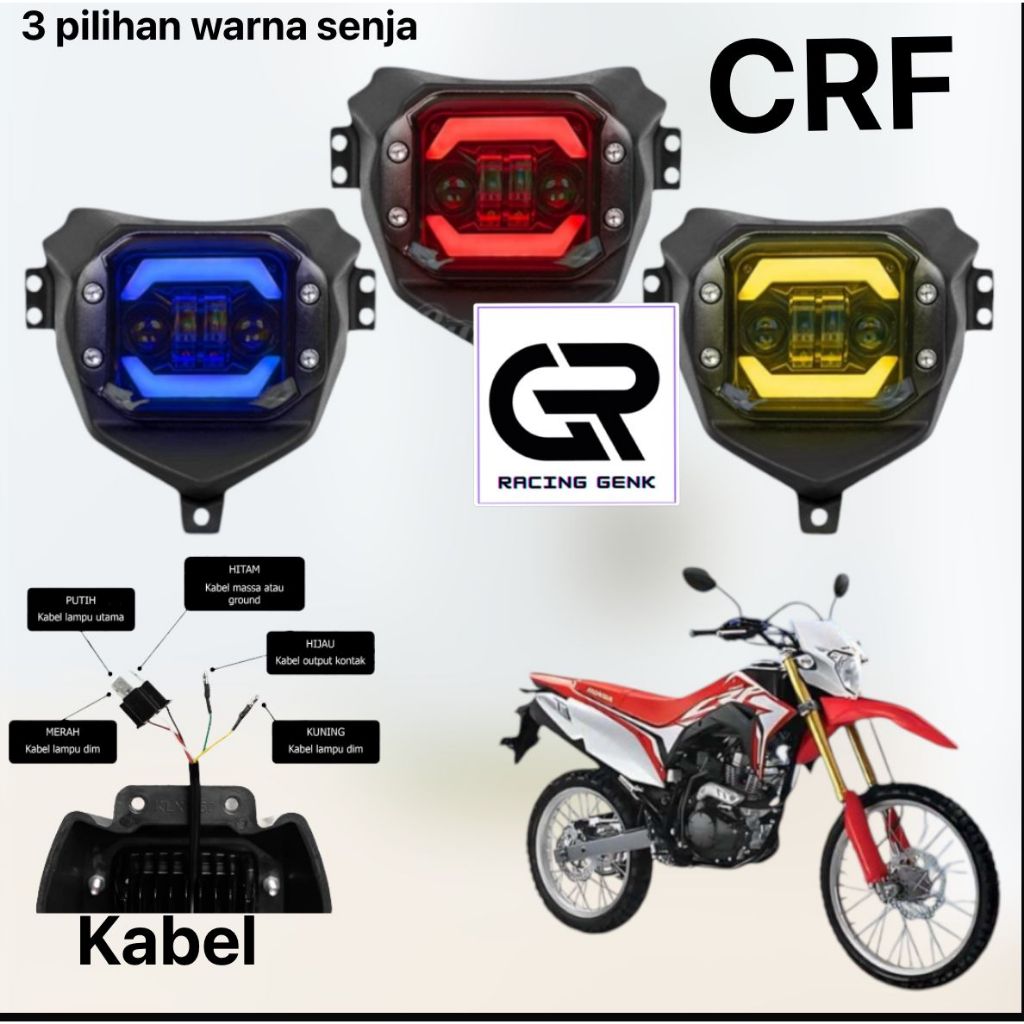 Jual racinggenk LAMPU TEMBAK DAYMAKER CRF 150 L LAMPU REFLEKTOR LED ...