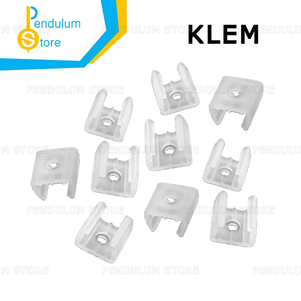 Jual Klem untuk LED Strip LED Neonflex Clamp Klem pemasangan Neon flex ...