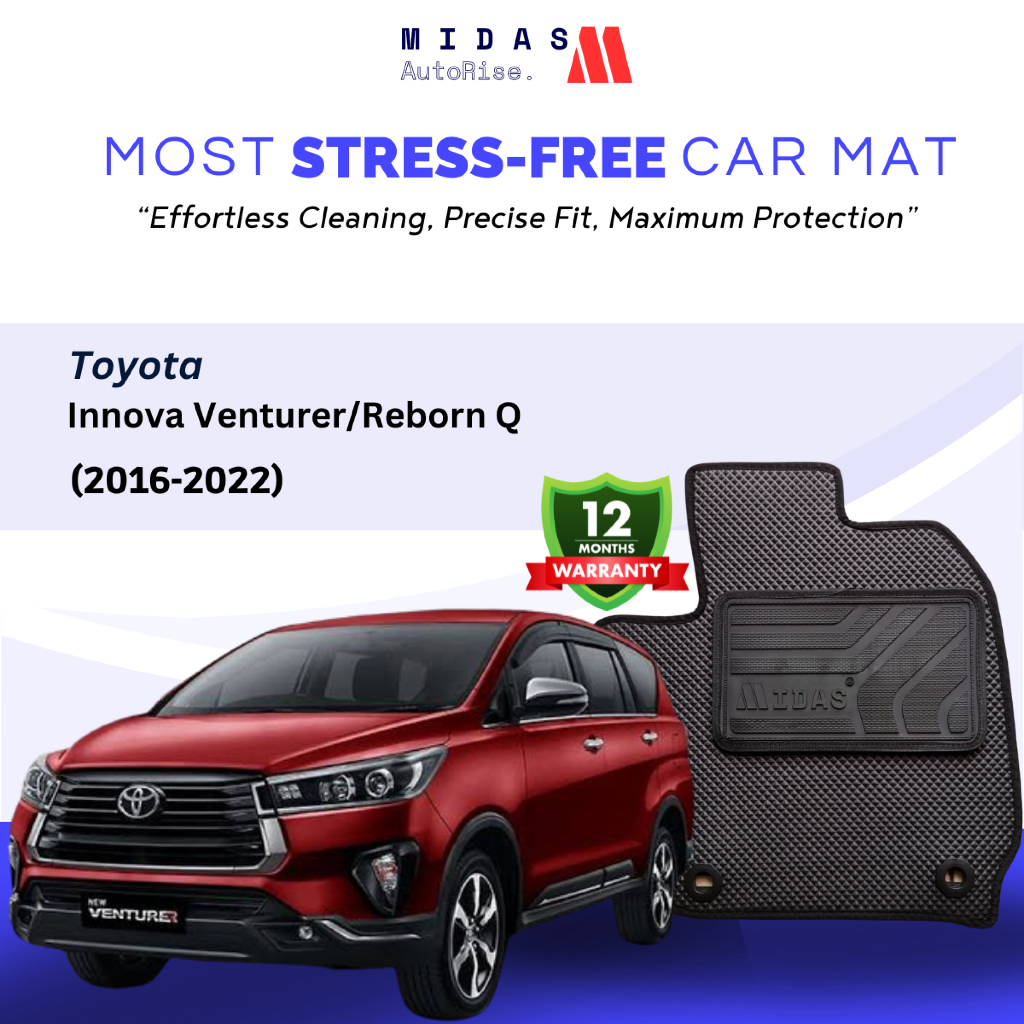 Jual Karpet Mobil Midas Toyota INNOVA REBORN/VENTURER Q captain seat ...