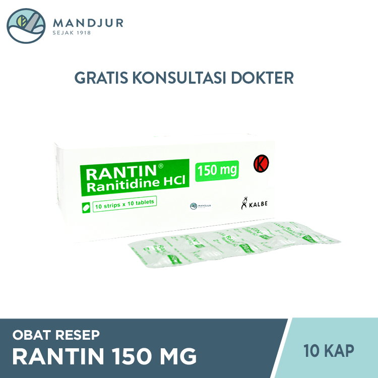 Jual Rantin 150 Mg Strip 10 Tablet | Shopee Indonesia