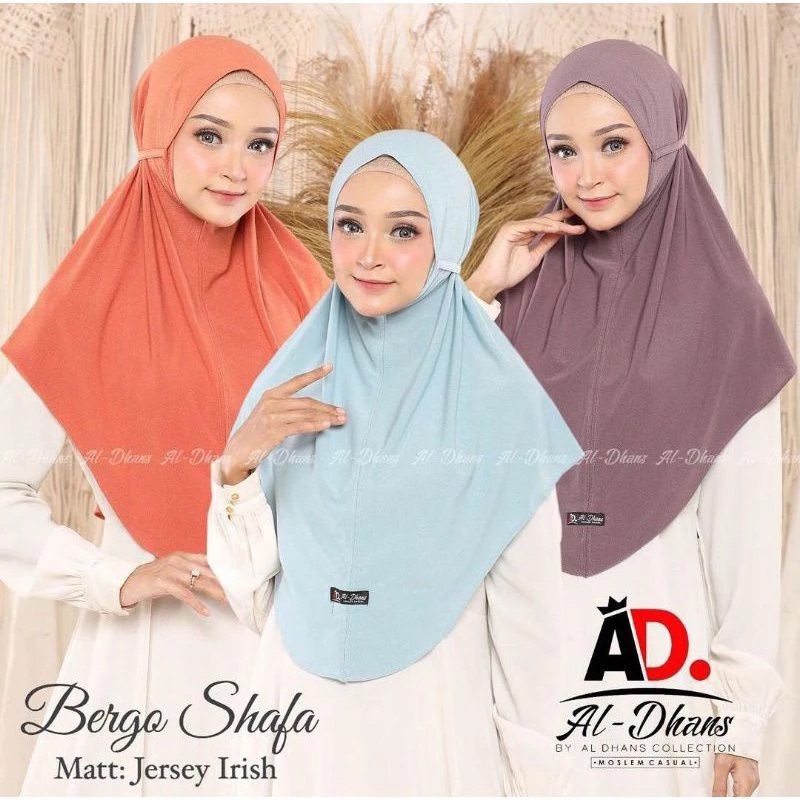 Jual Bergo Shafa/Bergo Aldhans/Bergo tali belakang | Shopee Indonesia